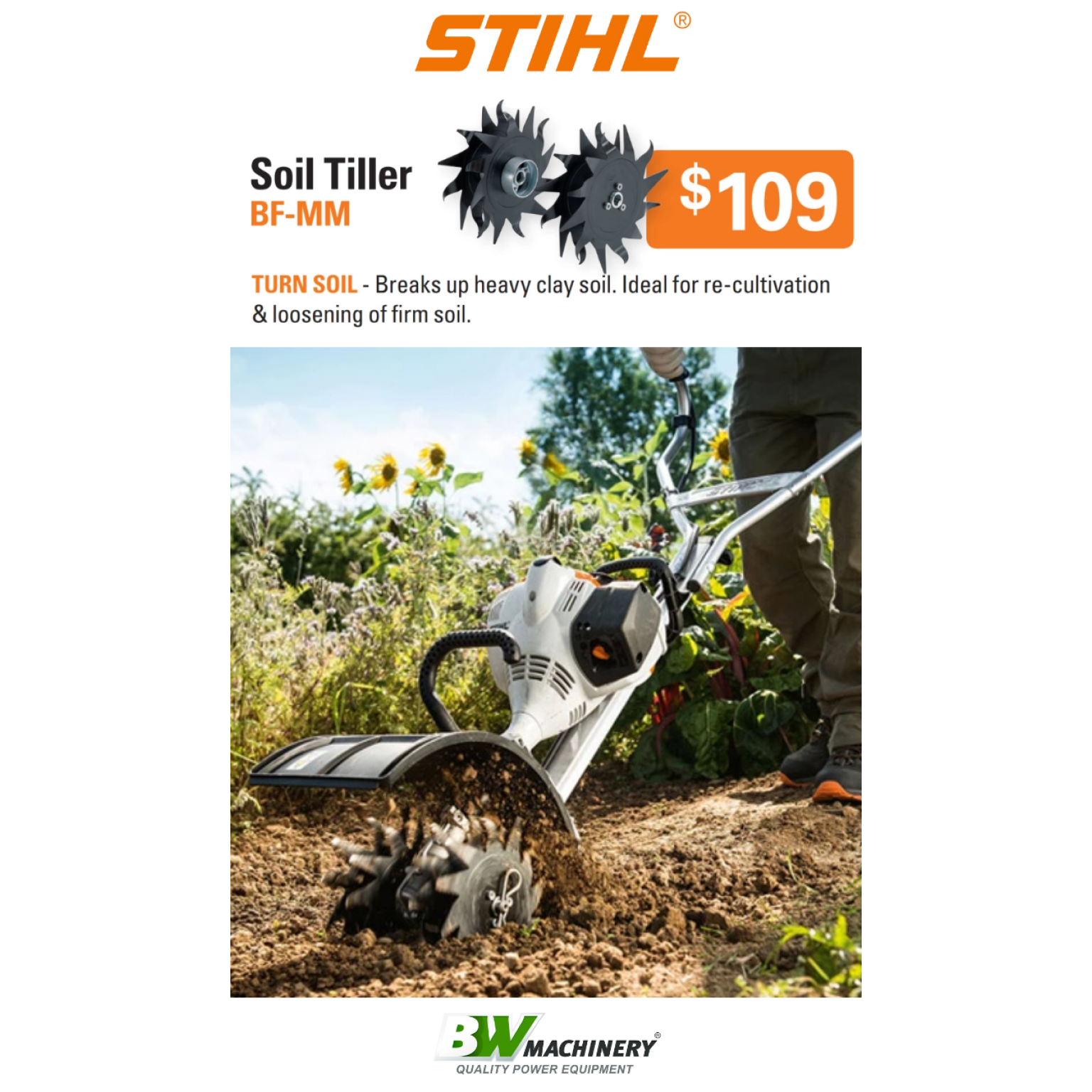 STIHL BF-MM Pick Tine MultiTool Attachment | B.W. Machinery