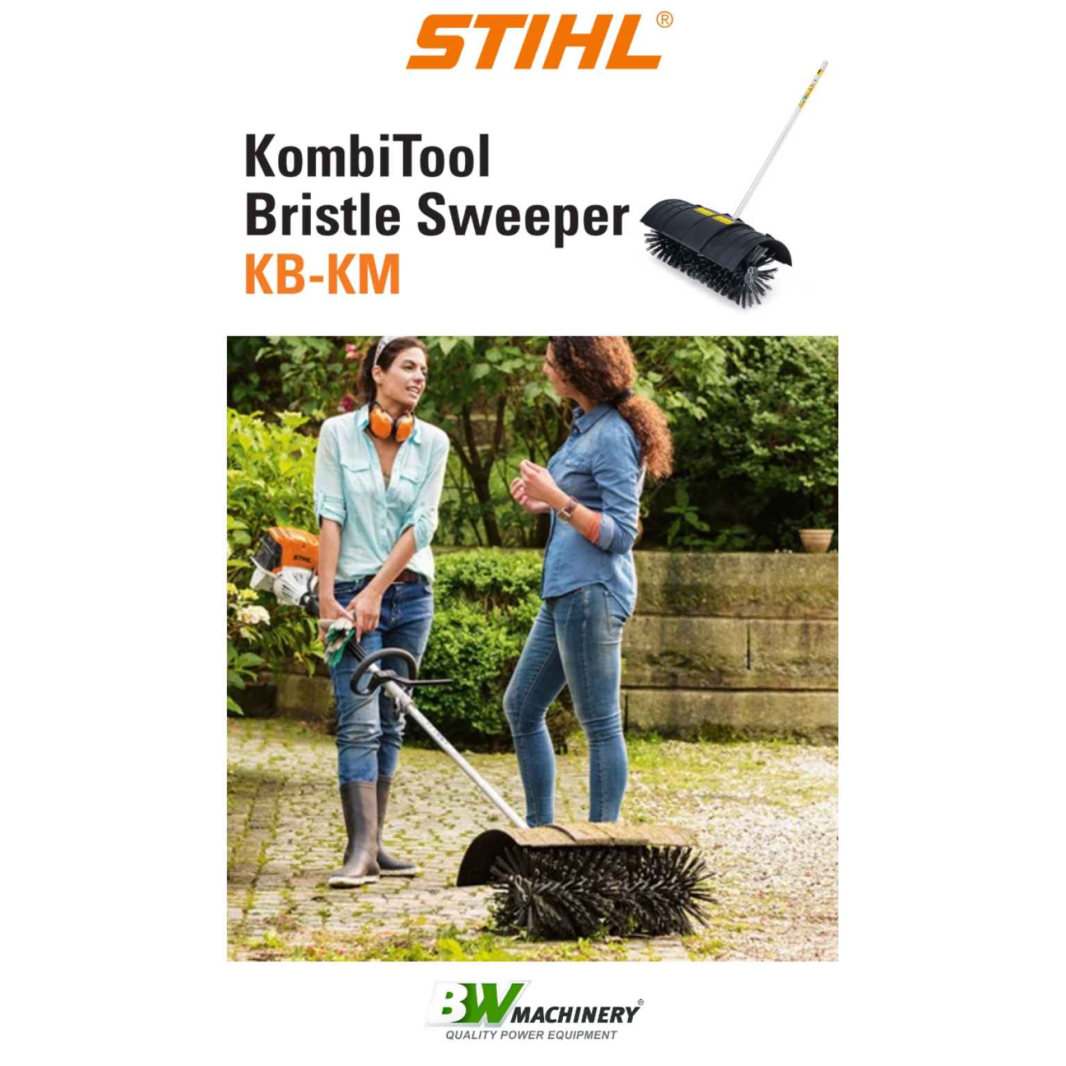 STIHL Bristle Brush KB-KM | B.W. Machinery