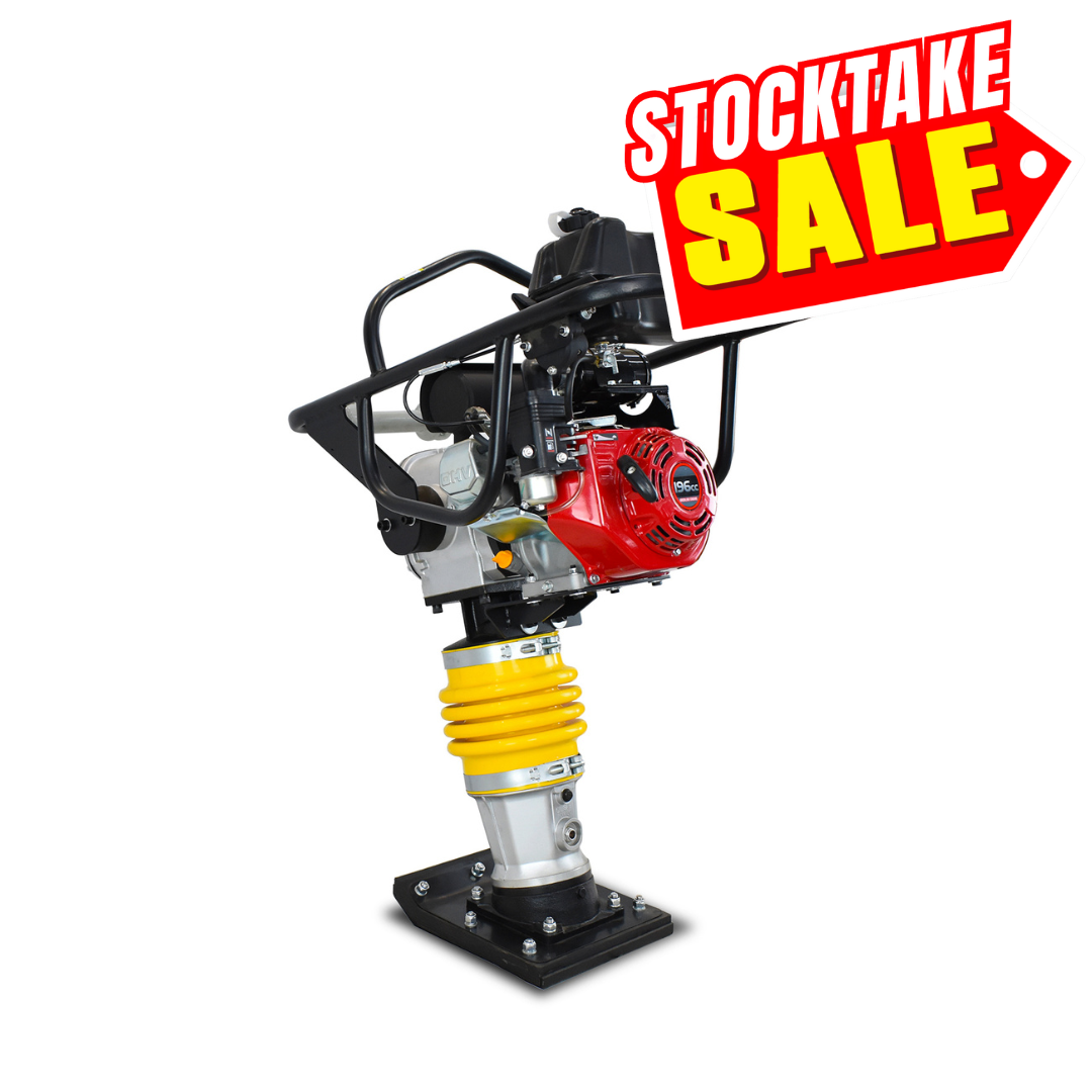 BWM TR80 Tamping Rammer - Loncin G200F 6.5HP Engine 10KN | B.W. Machinery